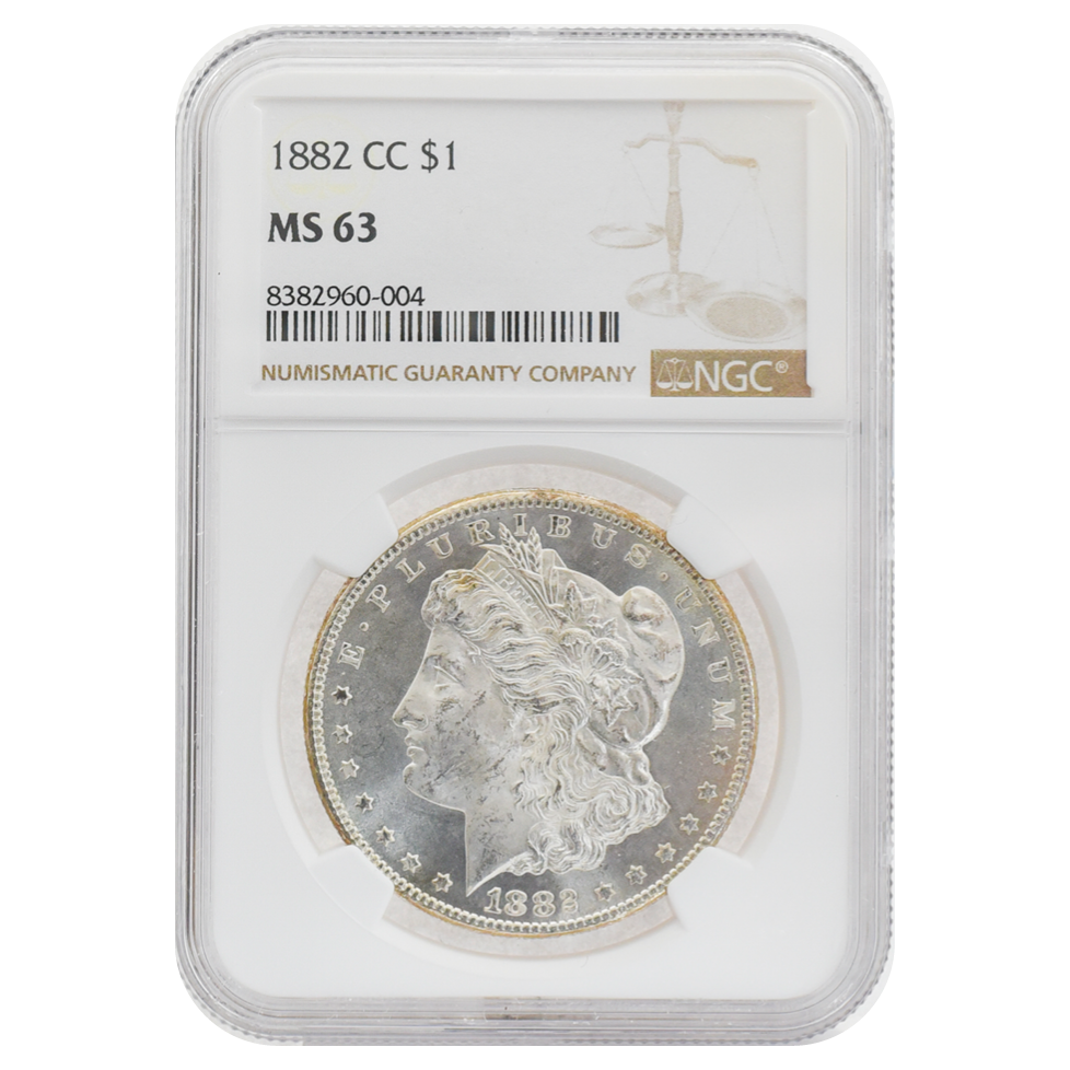 1882-CC Morgan Dollar MS63 NGC – CCI