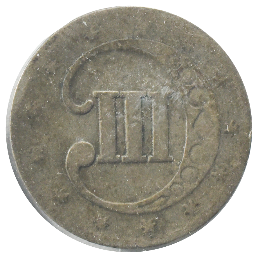 1853 Three Cent Silver Piece (AG) – CCI