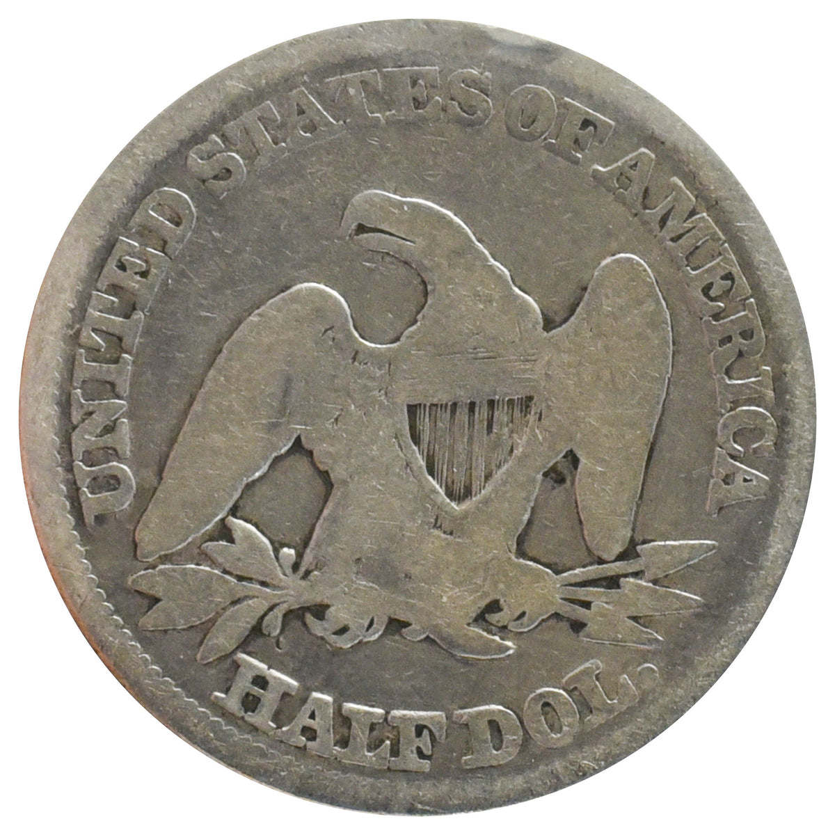 1857 Liberty Seated Half Dollar Cleaned (Fair) – CCI