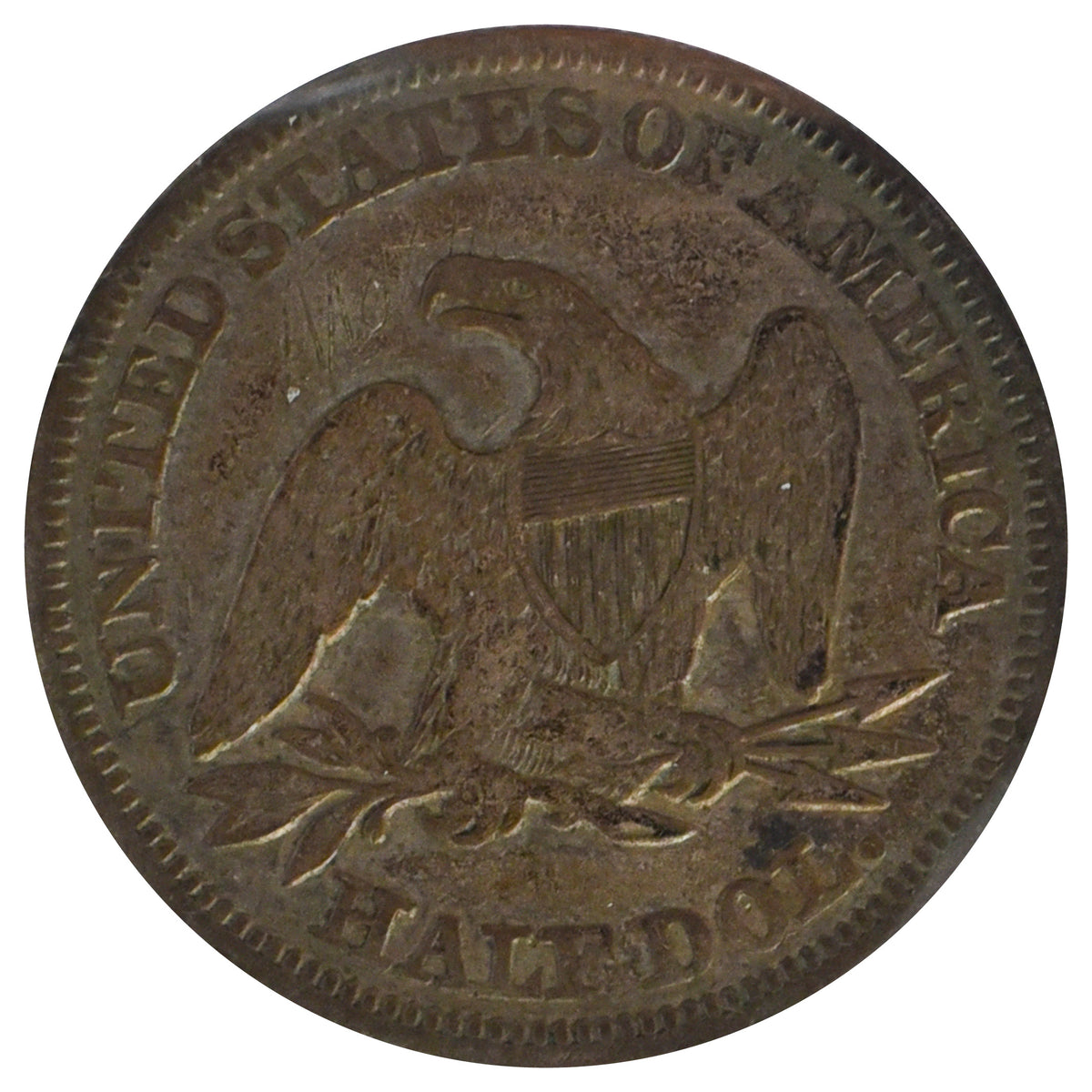 1857 Liberty Seated Half Dollar Details (Fine) – CCI
