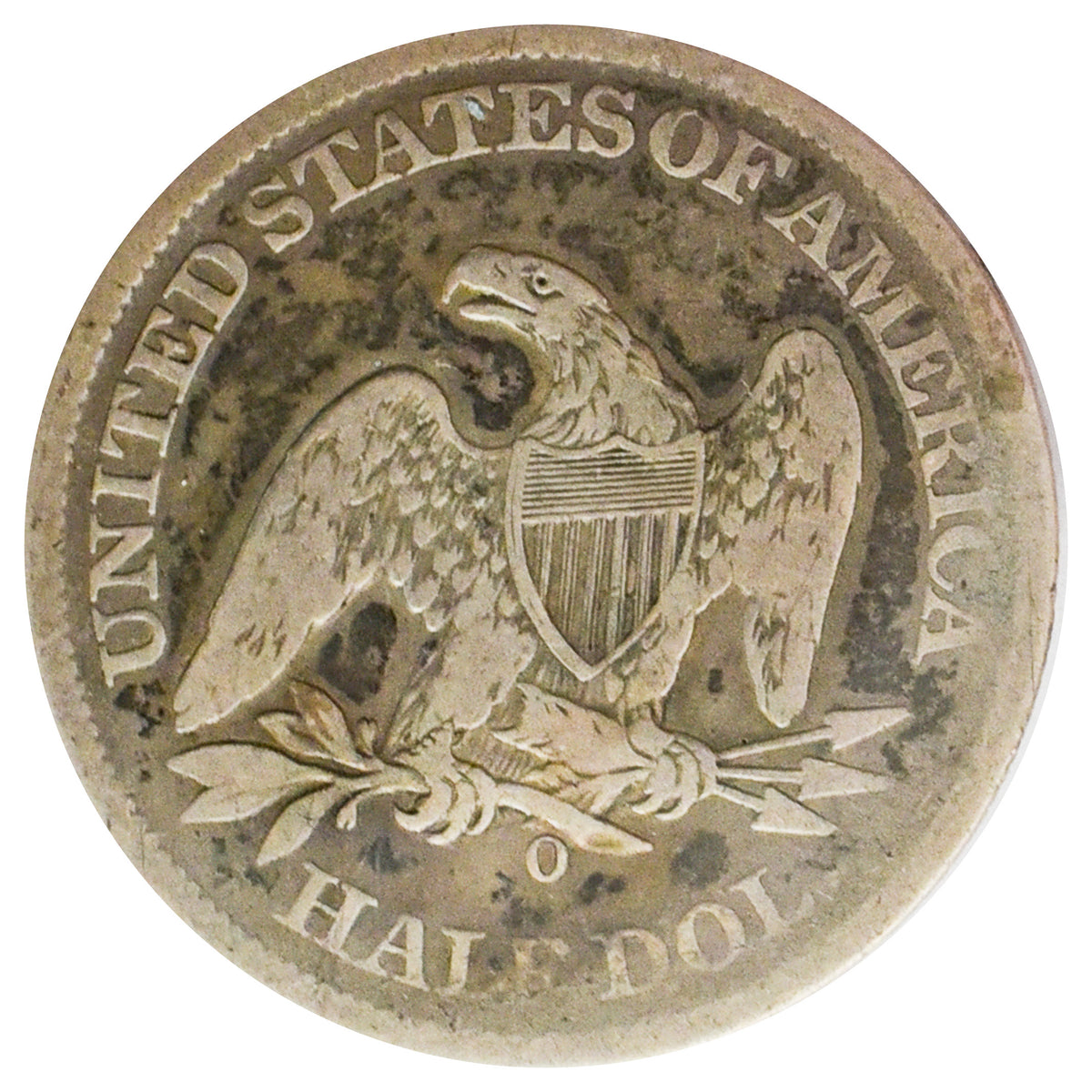 1860-O Seated Liberty Half Dollar VG – CCI