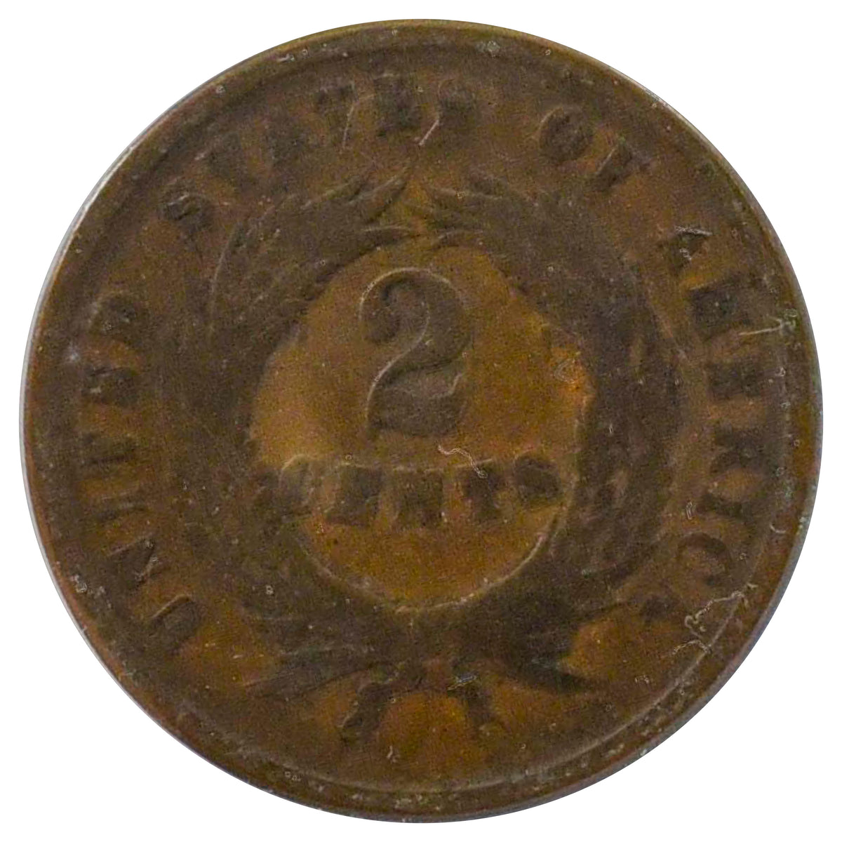1864 2-Cent Large Motto BN (VG) – CCI