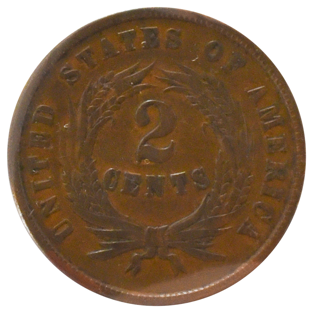 1864 Two Cent Piece "Large Motto" (VF) – CCI