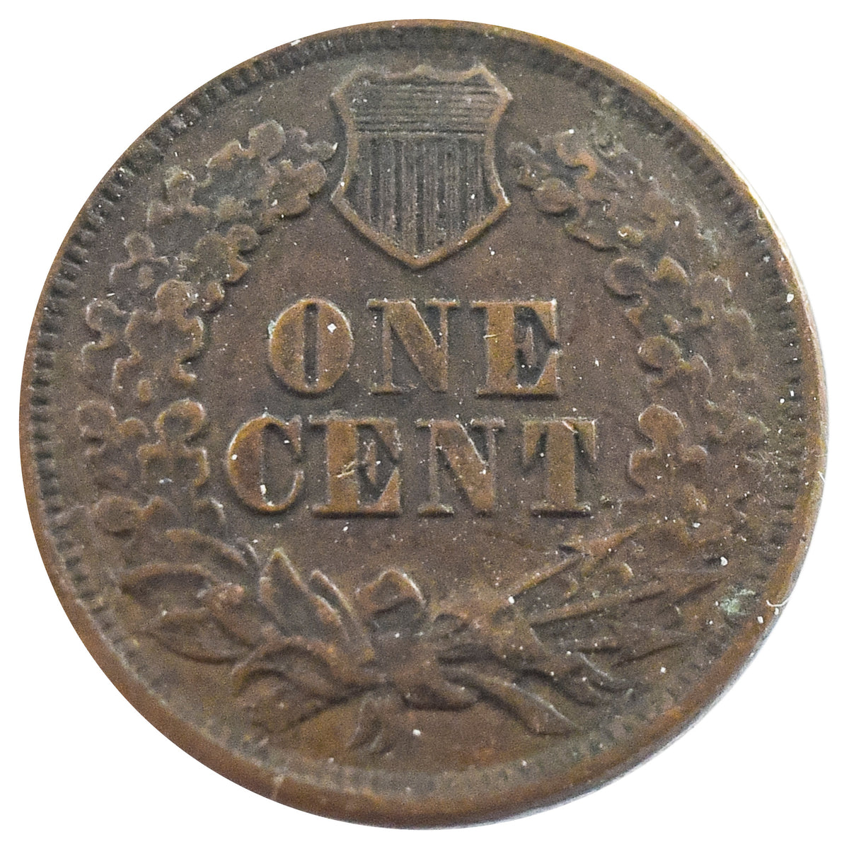 1865 Indian Head Cent Fancy 5 (XF) – CCI