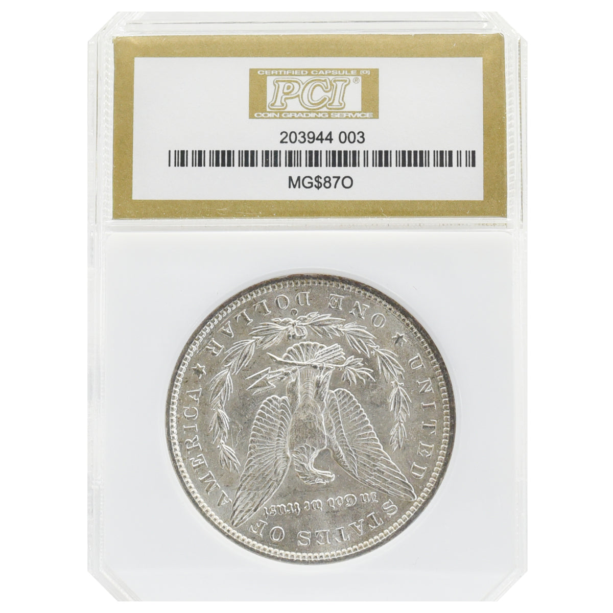 1887-O MS60 Morgan Dollar PCI – CCI