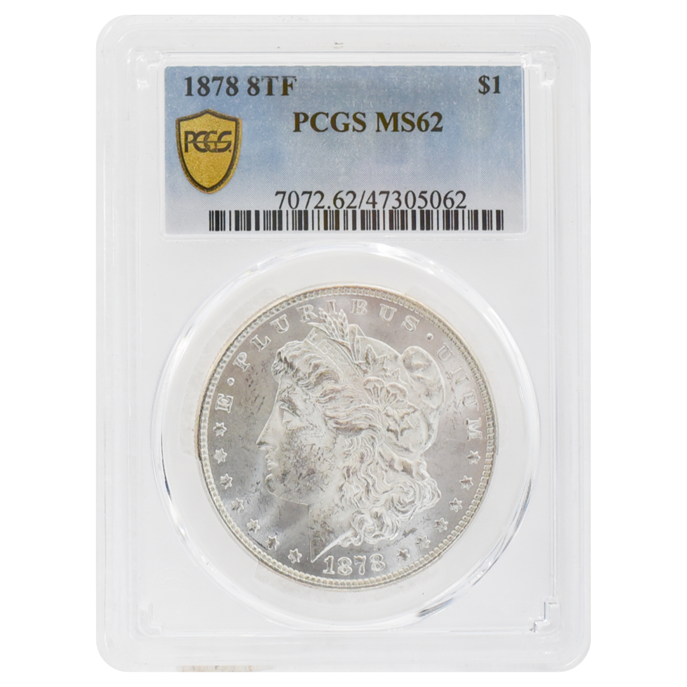 1878 8TF Morgan Dollar MS62 PCGS – CCI