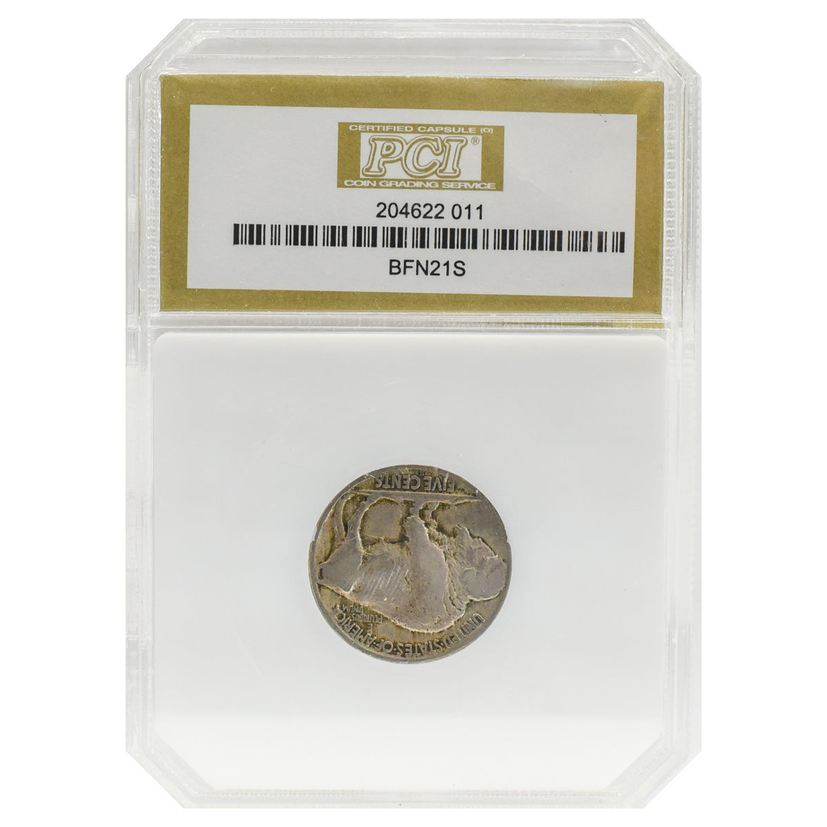 1921-S Buffalo Nickel F12 – CCI