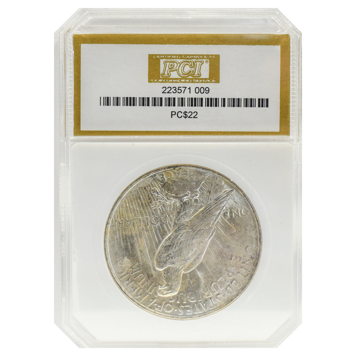 1922 Peace Dollar MS60 (Double Wing) – CCI