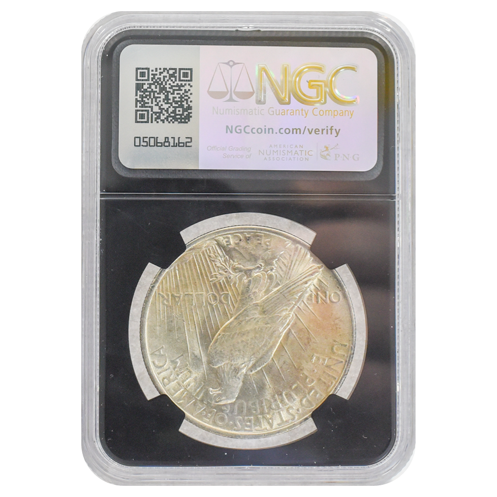 1923 Peace Dollar BU Original Bag Fragment NGC – CCI