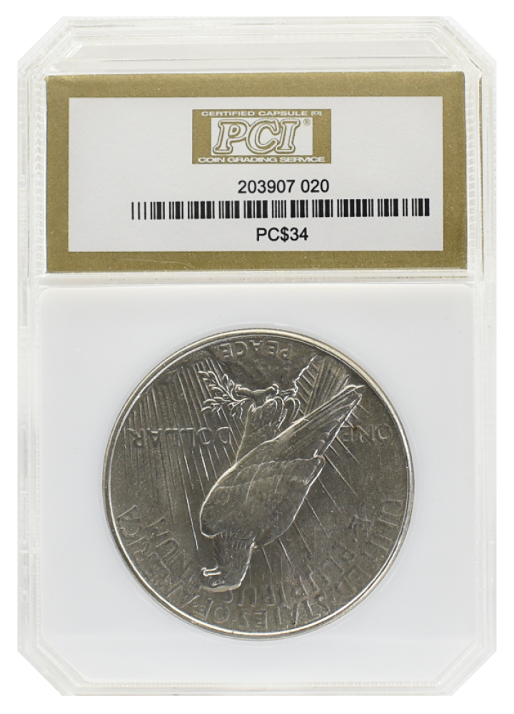 1934 MS60 PCI Peace Dollar – CCI