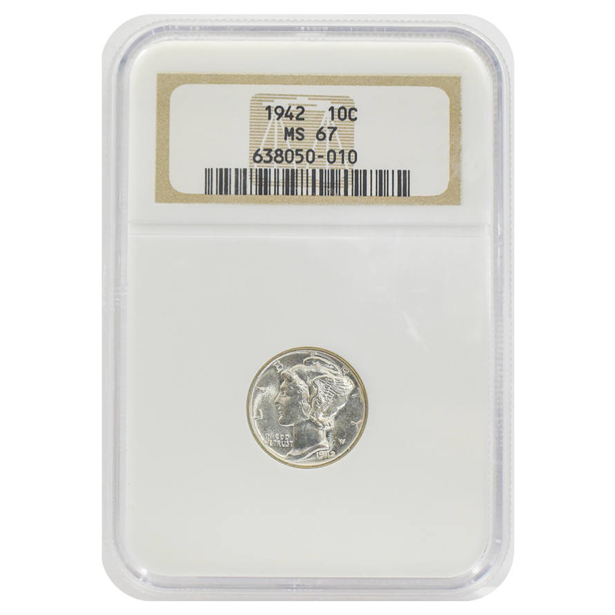 1942 Mercury Dime MS67 NGC – CCI