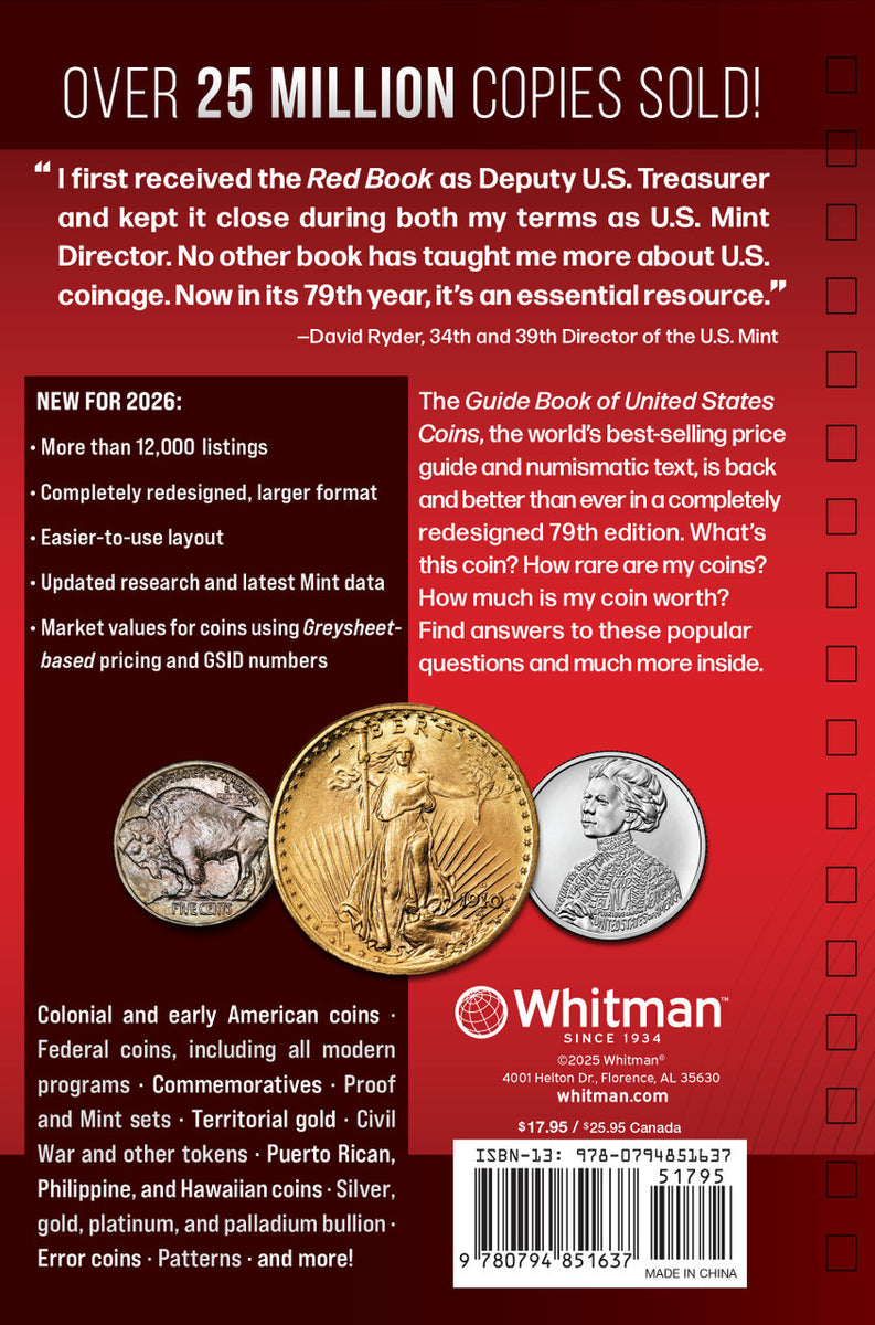 The 2026 RedBook: A Guide of United States Coins (Spiral) – CCI