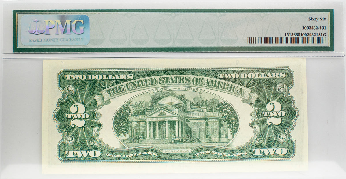 PMG 1963 FR 1513 $2 Legal Tender CU66 – CCI