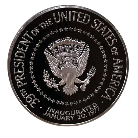 Jimmy Carter Official 1977 Presidential Inaugural Medal Bronze Frankli ...