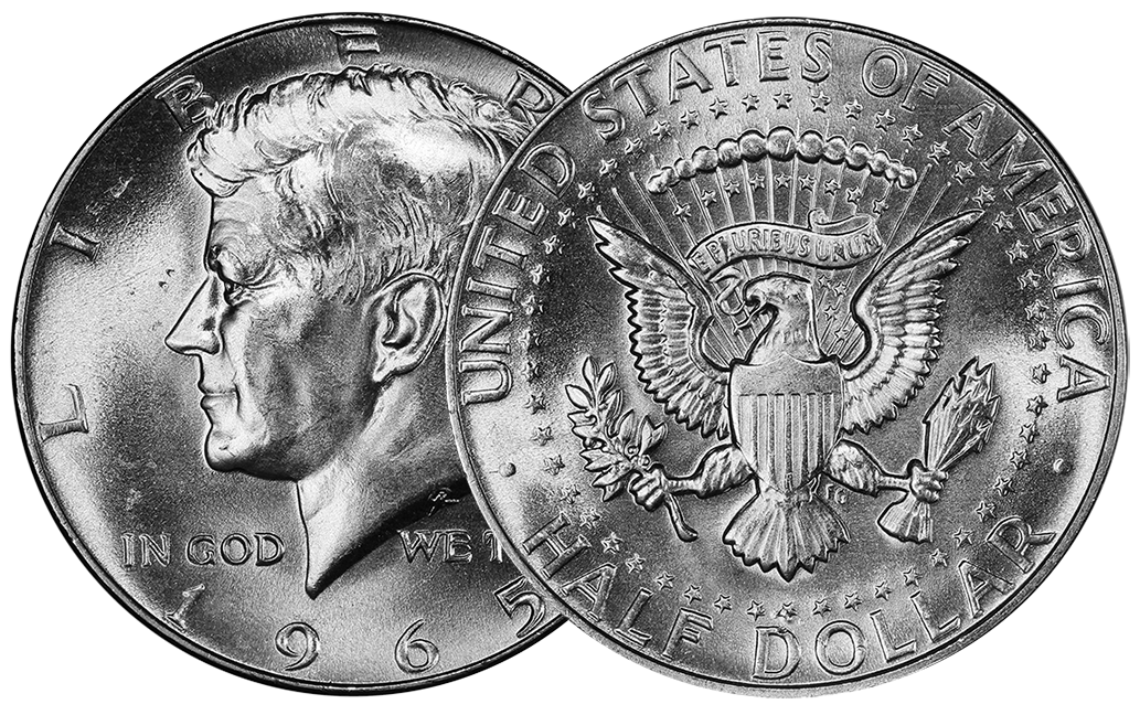 1965 Kennedy Half Dollar, BU. – CCI