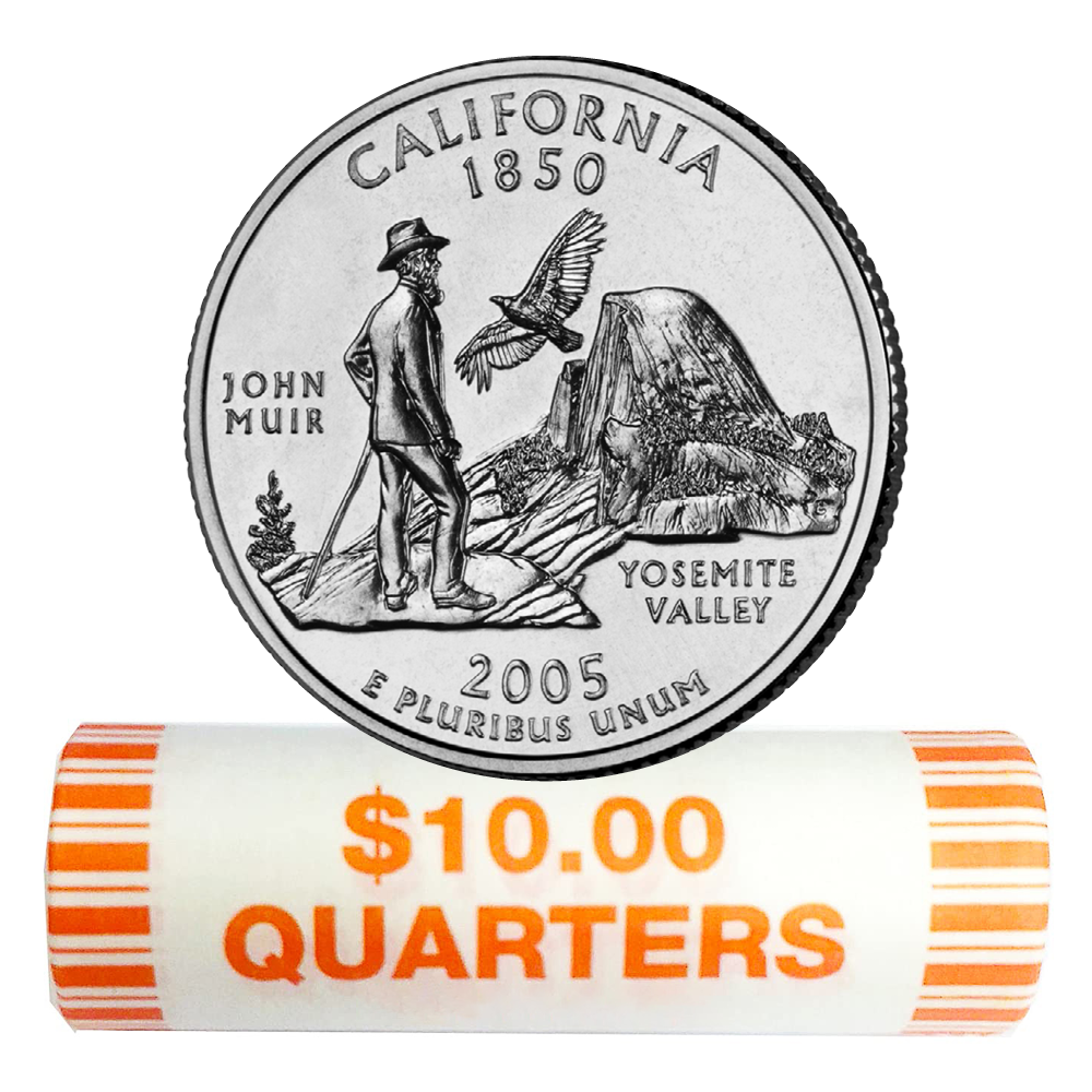 2005-P California Quarter Rolls – CCI