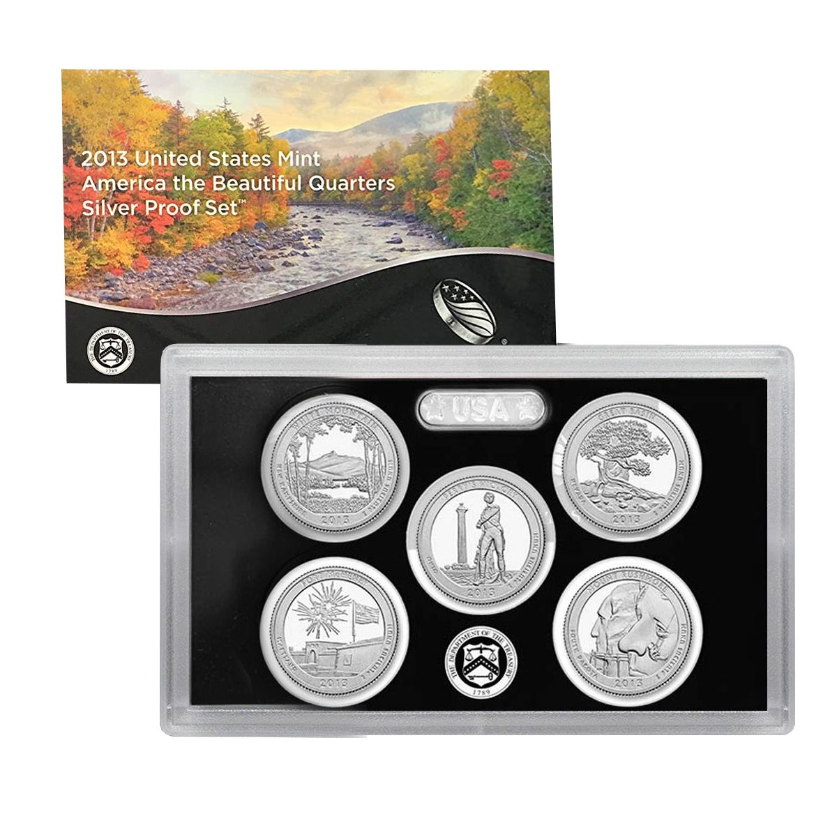 2013 America The Beautiful Silver Proof Quarter Set – CCI