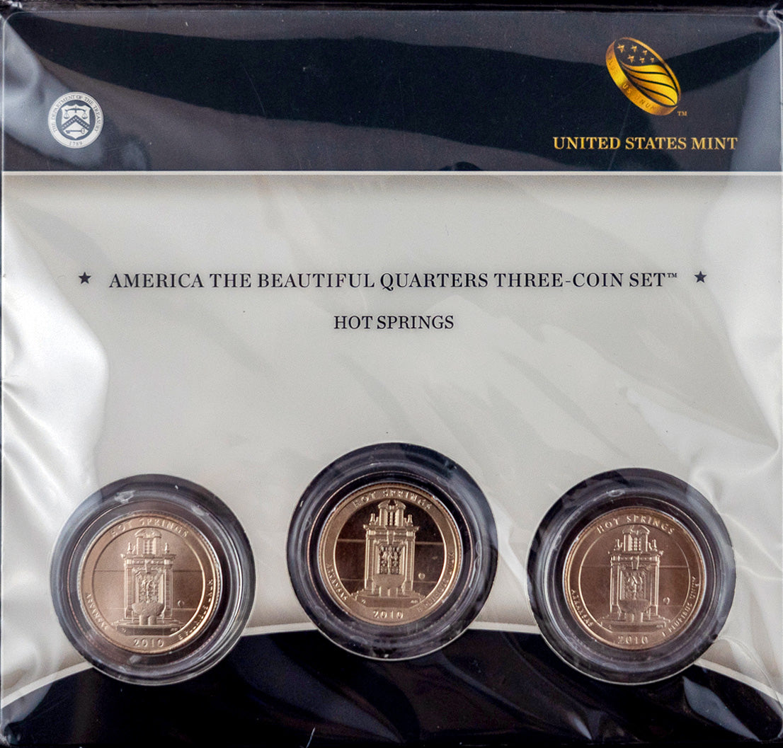2010 America The Beautiful Quarter Three Coin Set Hot Springs – CCI