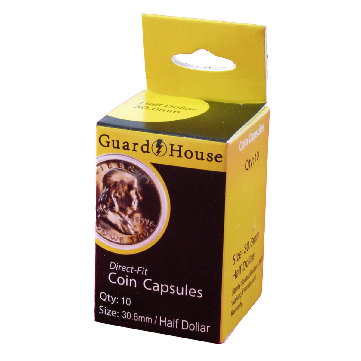 Guardhouse Direct-Fit Coin Capsules Half Dollar (30.6mm) – CCI