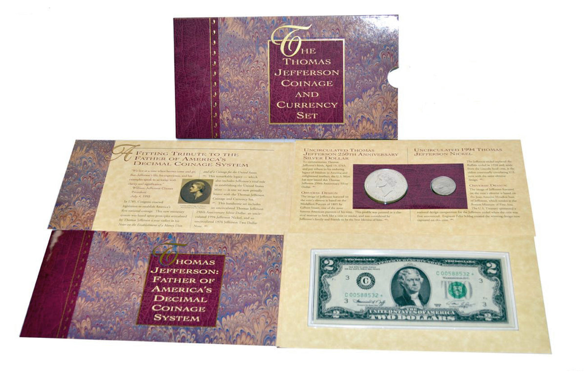 Thomas Jefferson Coinage & Currency Set – CCI